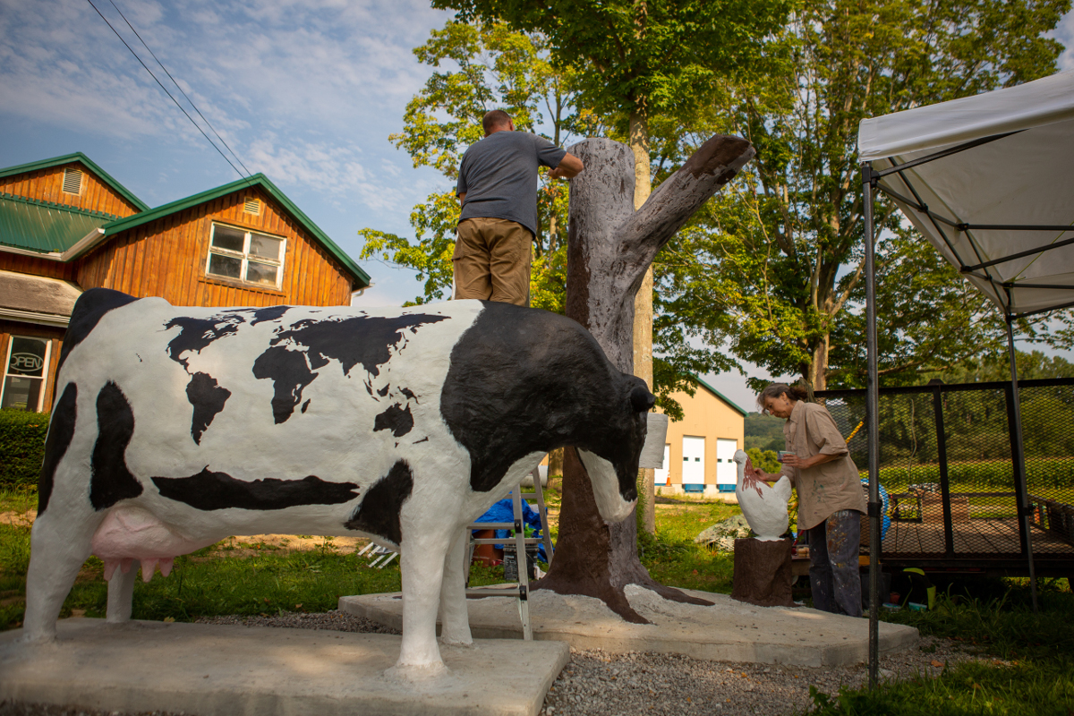 A Cow and Chicken Meet at a Maple Tree – New York State Rural ...